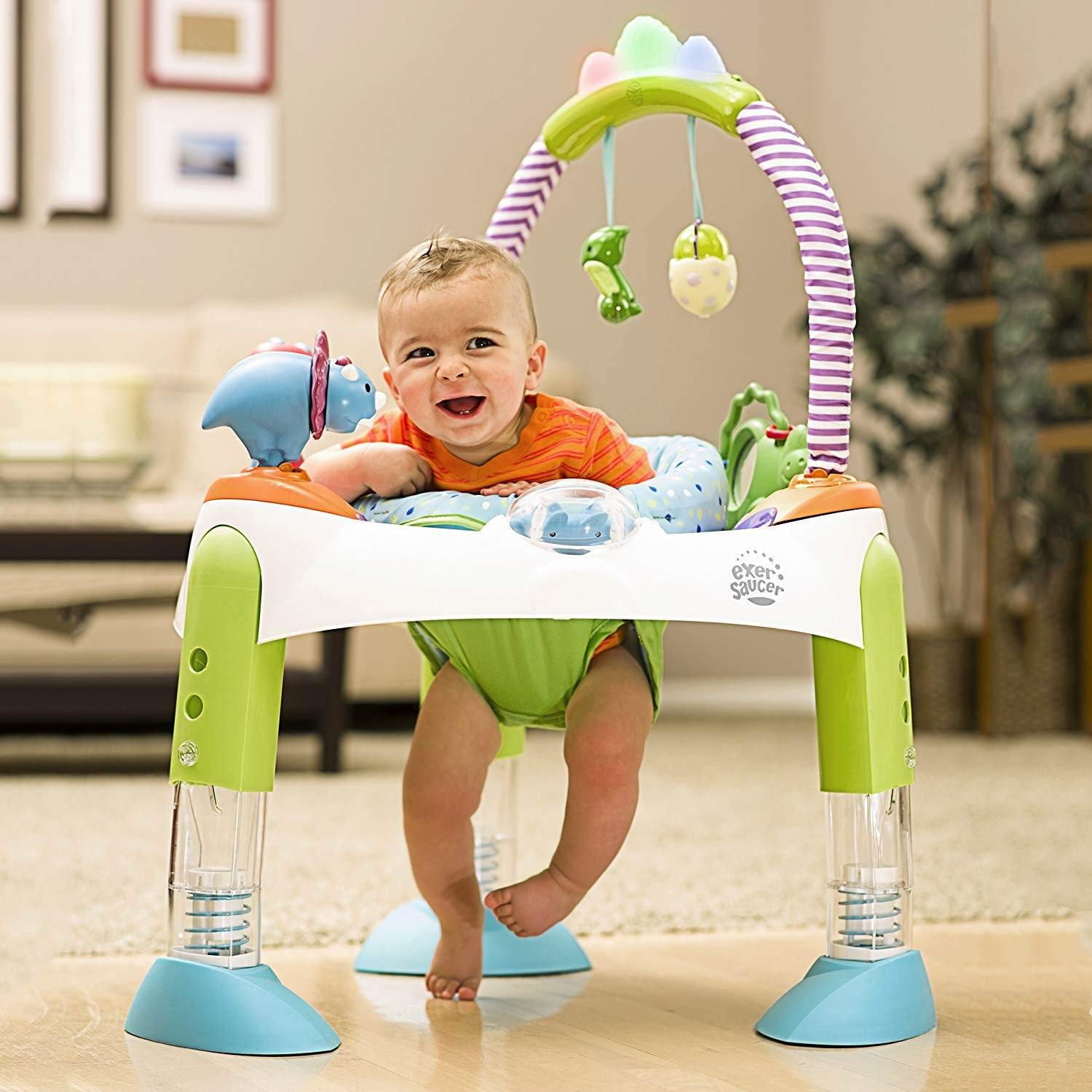 Evenflo Exersaucer Fast Fold & Go, D is for Dino