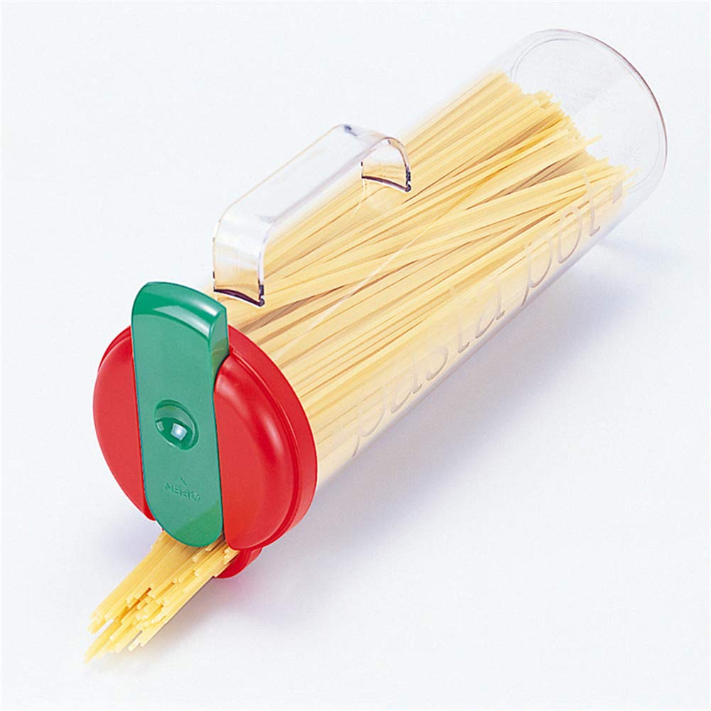 Honoen Spaghetti Noodle Pasta Storage Container, Clear Airtight Canister Cereal Crisper Box with Locking Lids, Durable and Safe, Suit for Storage of Noodles