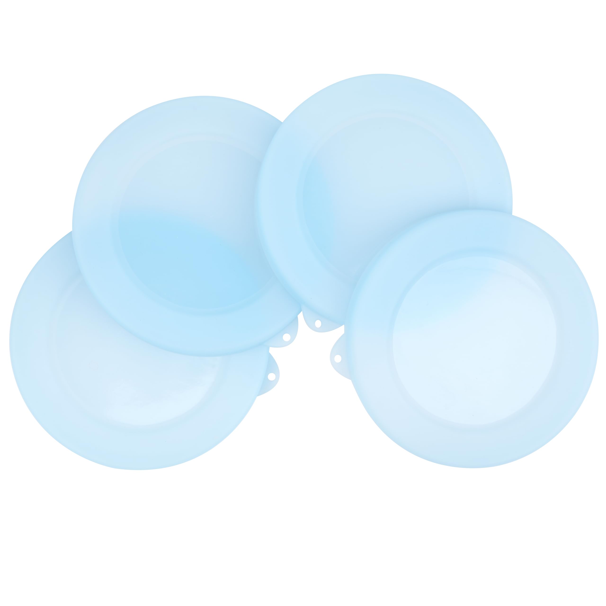 KIICII 4 Pack Silicone Lids for Corelle Vitrelle 18-Oz Soup/Cereal Bowls, Freezer & Microwave & Dishwasher Safe (Bowl not included)