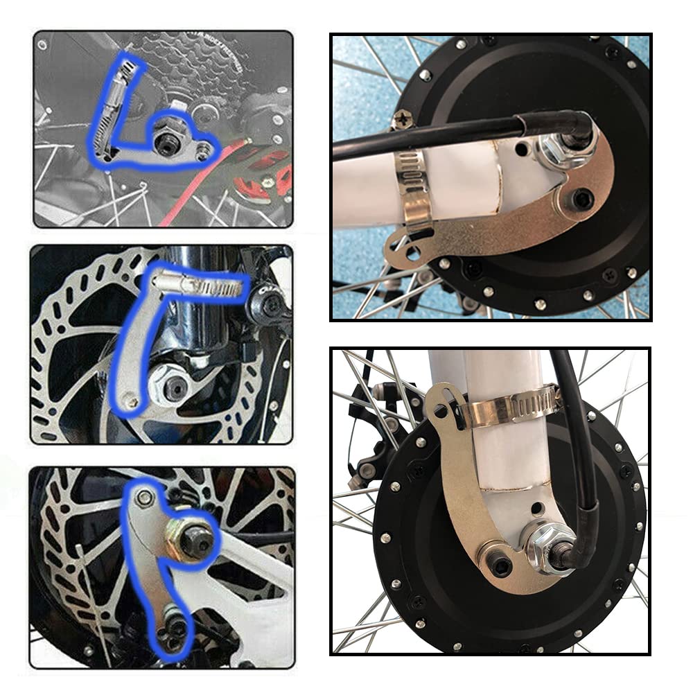 Gift2u 1Set Torque Arm Conversion Kit, Steel 5mm Thick Durable Universal Torque Arm for Electric Bicycle Front or Rear Hub Motors