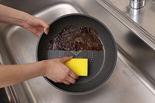 Iris Frying pan [1] White/Marble 6-Point Diamond-Coated Bread Set IH corresponding ISN-SE6