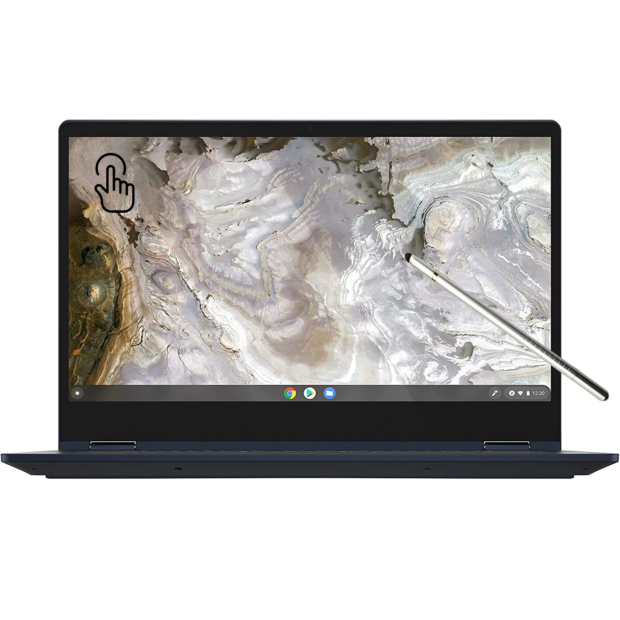 Lenovo 2022 IdeaPad Flex 5 2-in-1 Chromebook Laptop Computer, Intel Core i3-1115G4, 13.3" FHD Touch Display, 8GB Memory, 256GB Storage, Stylus Pen, Chrome OS, Abyss Blue