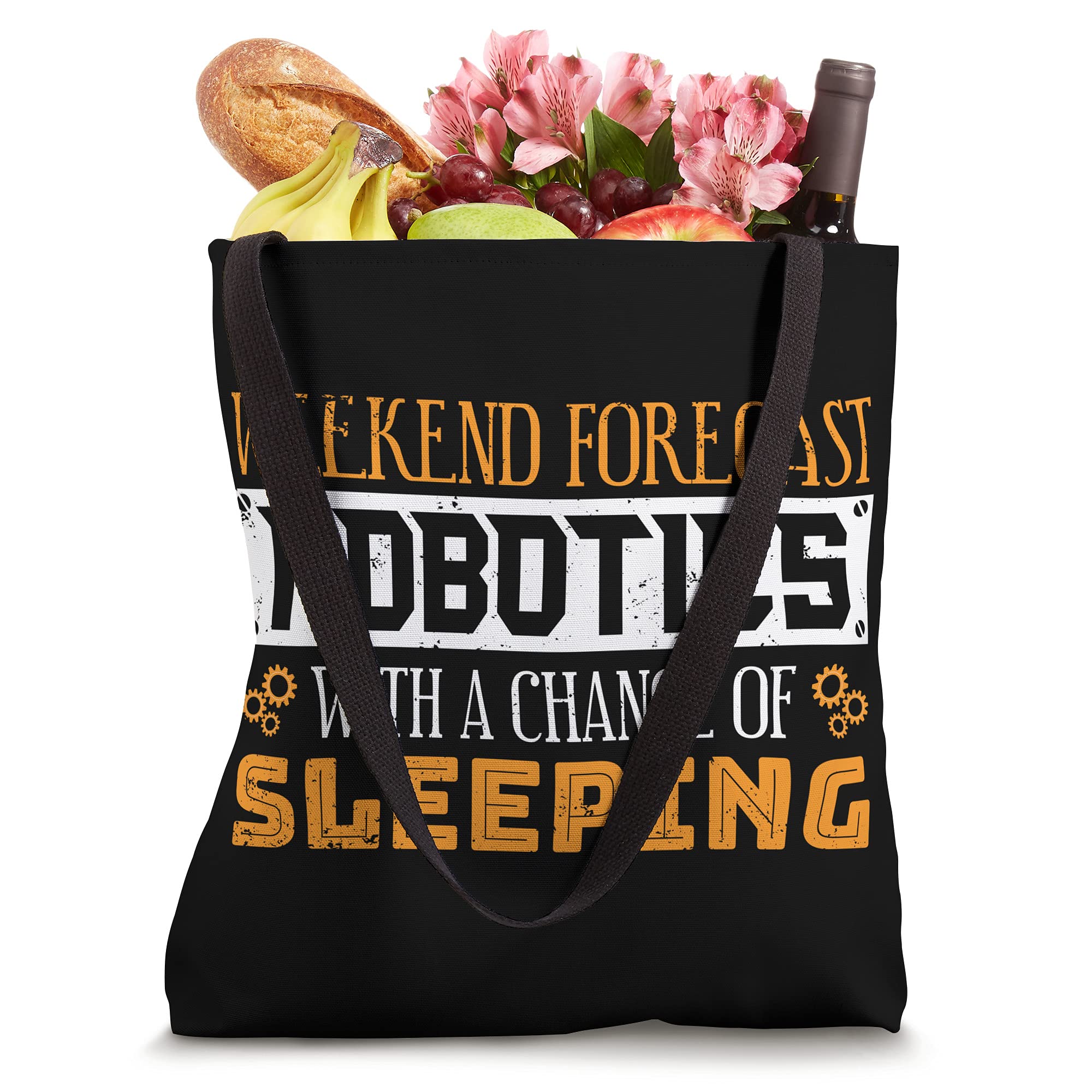 Funny Robot Builder Robotics With A Chance of Sleeping Tote Bag