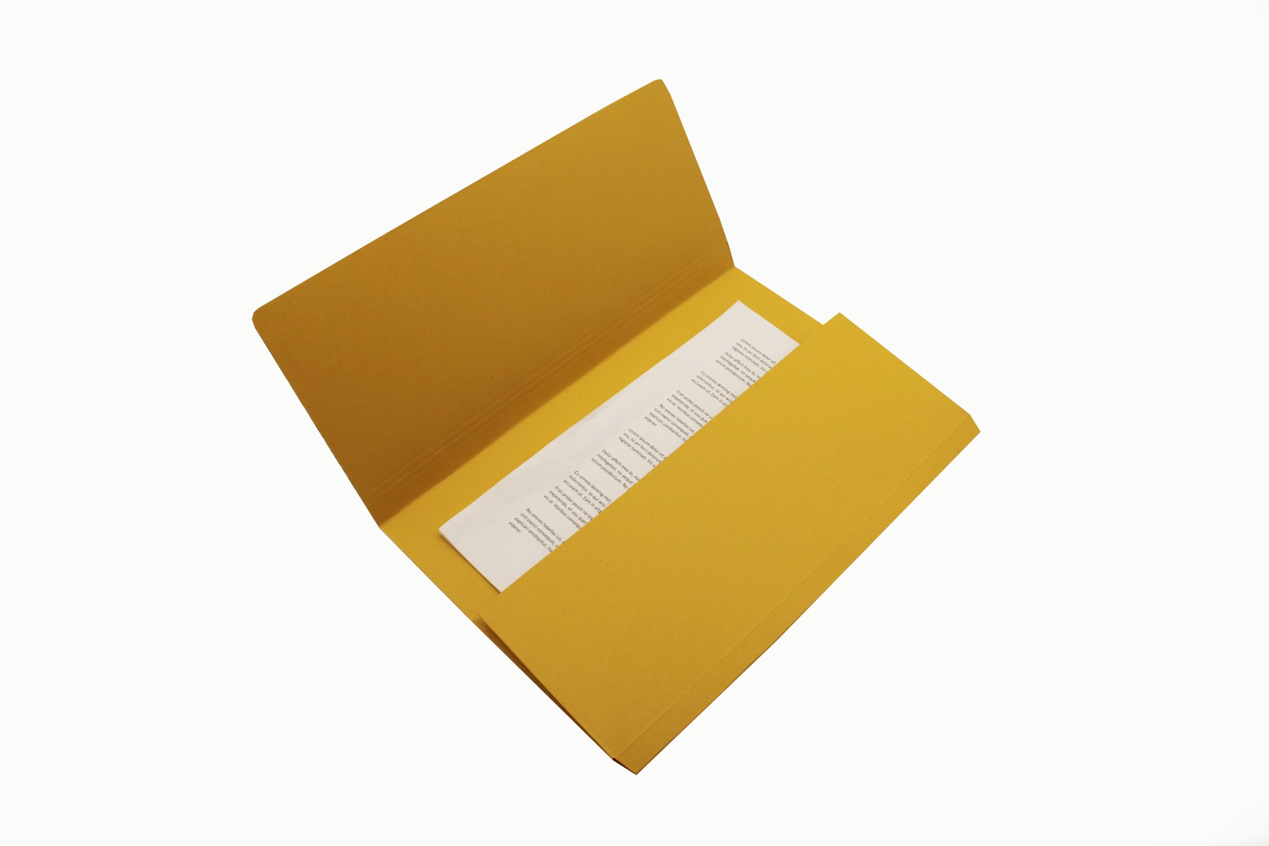Exacompta Guildhall Document Wallets, 285 GSM, Foolscap - Yellow, Pack of 50