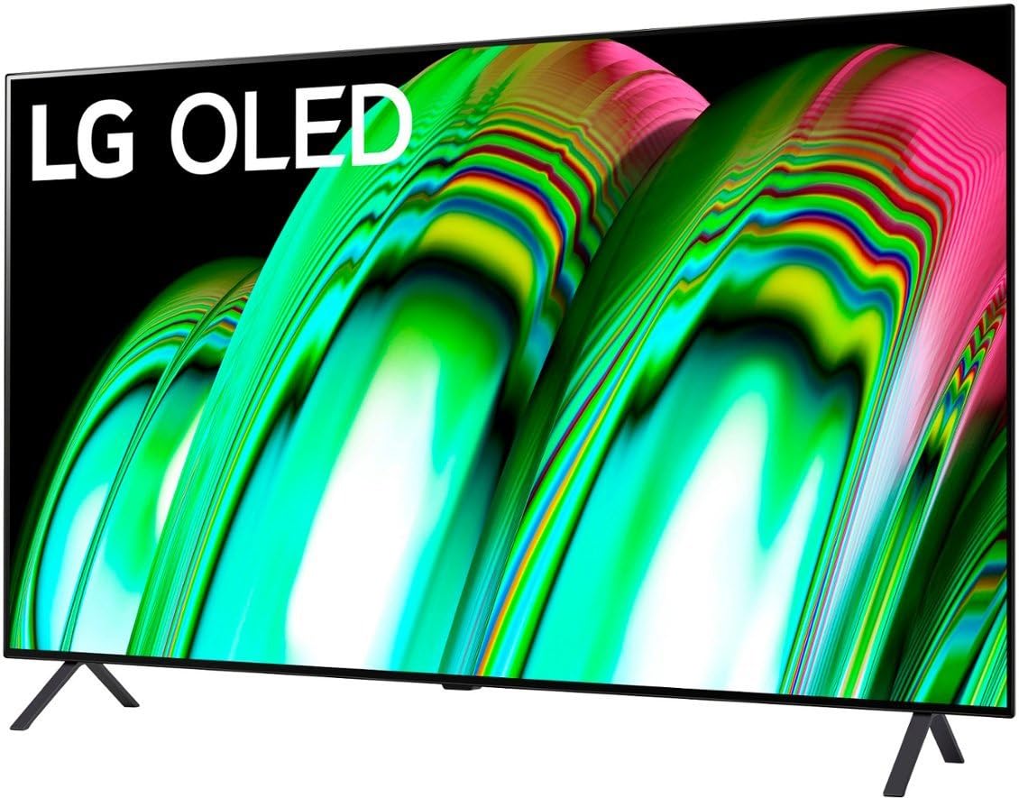 LG 65-Inch Class OLED A2 Series Alexa Built-in 4K Smart TV, 60Hz Refresh Rate, AI-Powered 4K, Dolby Vision IQ and Dolby Atmos, WiSA Ready, Cloud Gaming (OLED65A2PUA, 2022) (Renewed)