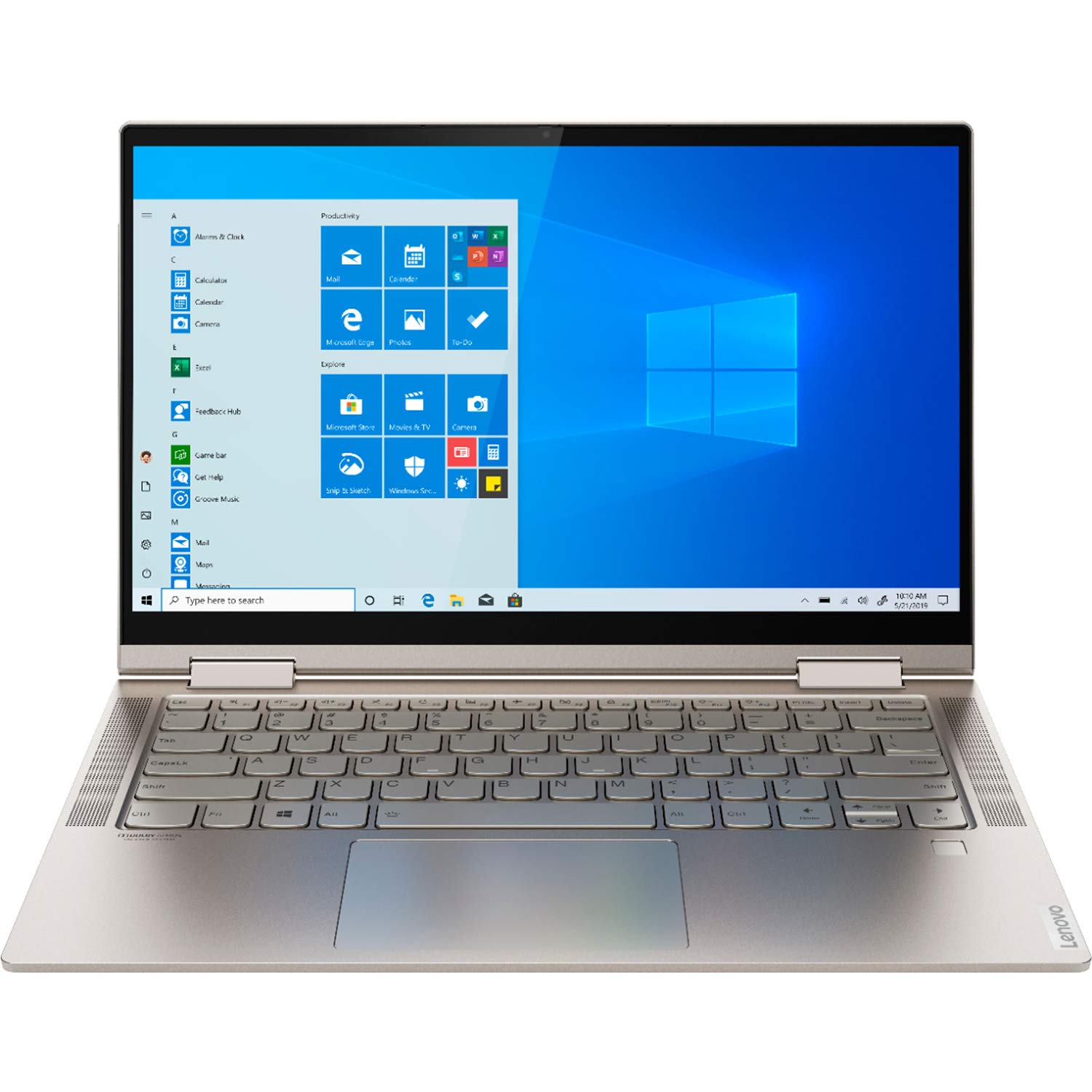 Lenovo 2022 Newest Yoga 2-in-1 Convertible Laptop, 14" FHD Touch Screen, Intel Core i5-10210U Processor, 8GB RAM, 1TB SSD, Backlit Keyboard, Fingerprint Reader, USB-C, Mica, Win 11
