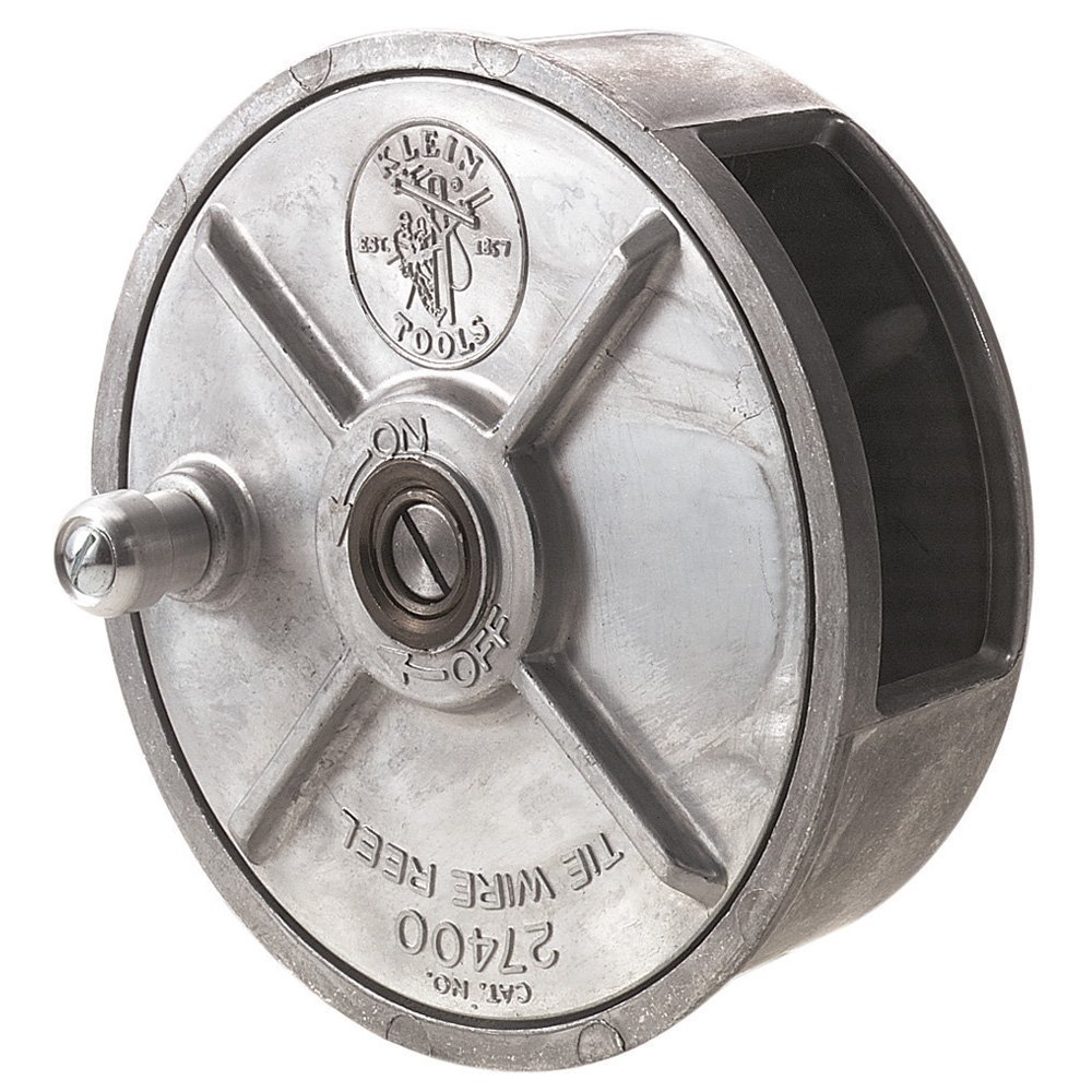 Klein Tools 24700 Tie Wire Reel, Lightweight Aluminum 27450 Tie Wire Reel Pad