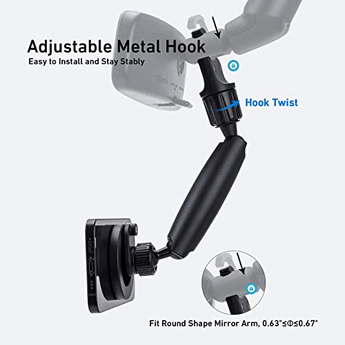 Goture Magnetic Car Phone Mount, 360 Rotatable, Strong Magnet, Compatible with iPhone MagSafe and Other Phones