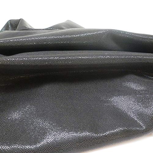 Girls Dance Short Gymnastics Athletic Shorts Sparkle Glitter Tumbling Bottoms (Black, 130)