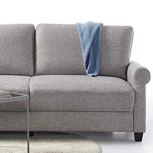 ZINUS Josh Sofa Couch, Easy, Tool-Free Assembly, Soft Grey