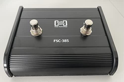 Hosa FSC-385 Footswitch, Guitar-style, Dual-latching & CSS-110 1/4" TRS to 1/4" TRS Balanced Interconnect Cable, 10 Feet