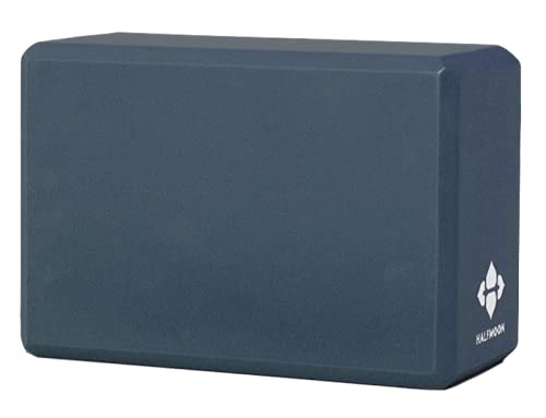 Halfmoon 4" Foam Block: Supportive and Lightweight for Yoga, Pilates, Meditation - Ink