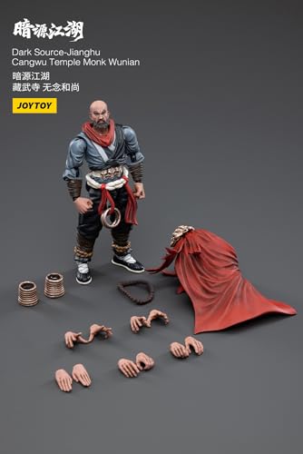HiPlay JoyToy 1/18 Scale Science-Fiction Action Figures Full Set-Dark Source Battle for The Stars Series- Chinese Ancient Warriors JIANGHU Cangwu Temple Monk Wunian