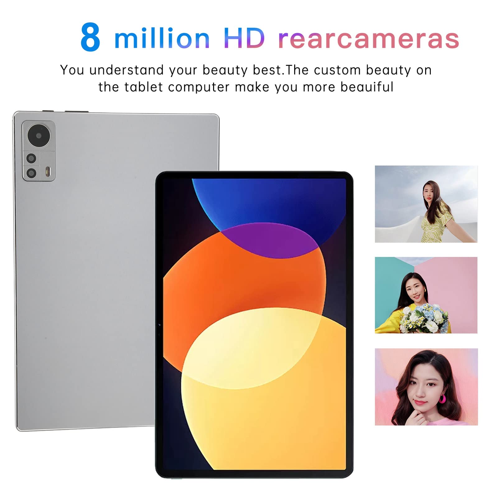 GOWENIC 10 Inch Tablet, Android 11 Tablet Octa Core 8G RAM 128G ROM, WiFi 2.4G 5G Dual Band 13MP Camera 7000mAh Battery 1200x1920 FHD IPS Large Screen