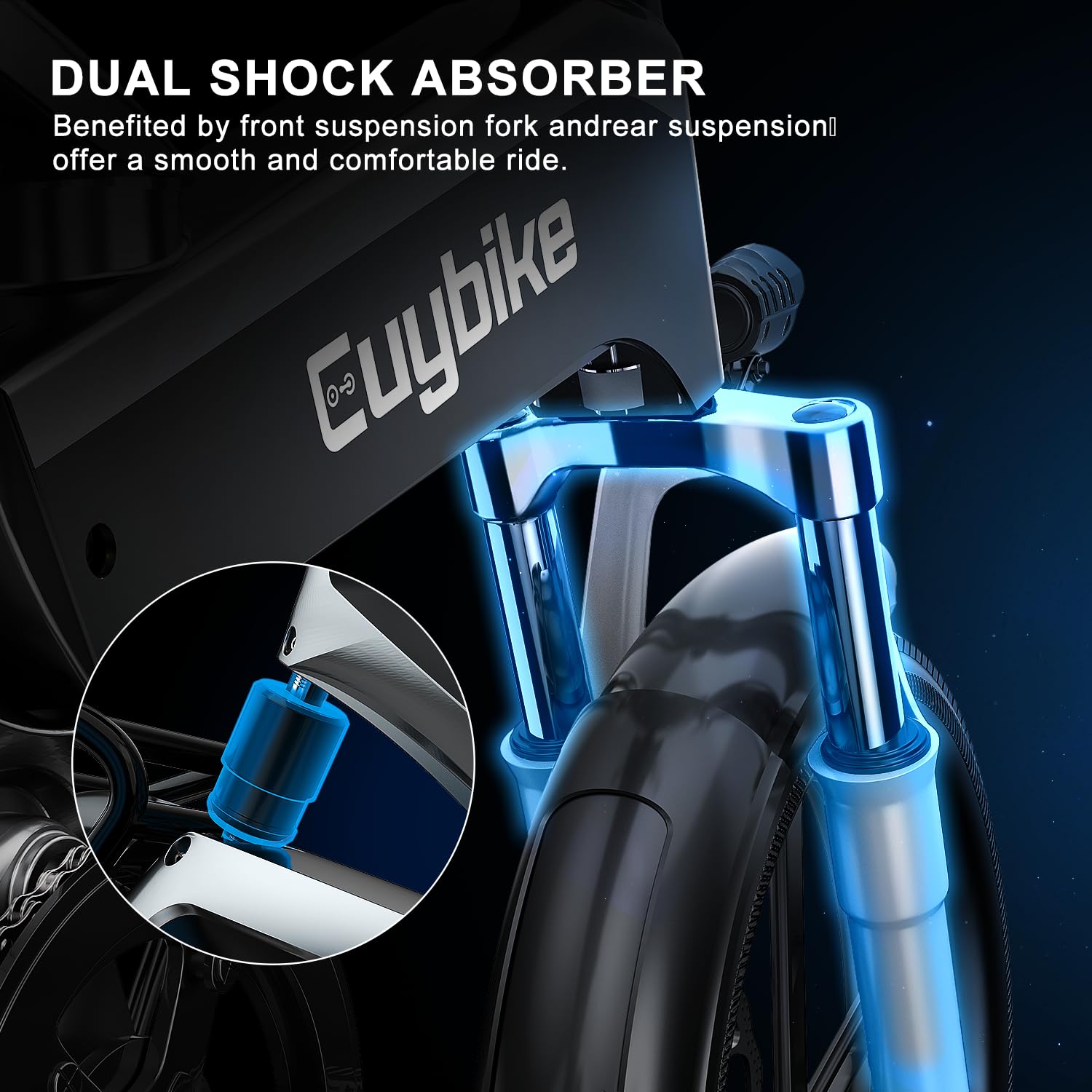 EUY electric bike for adults 500w 12.8ah