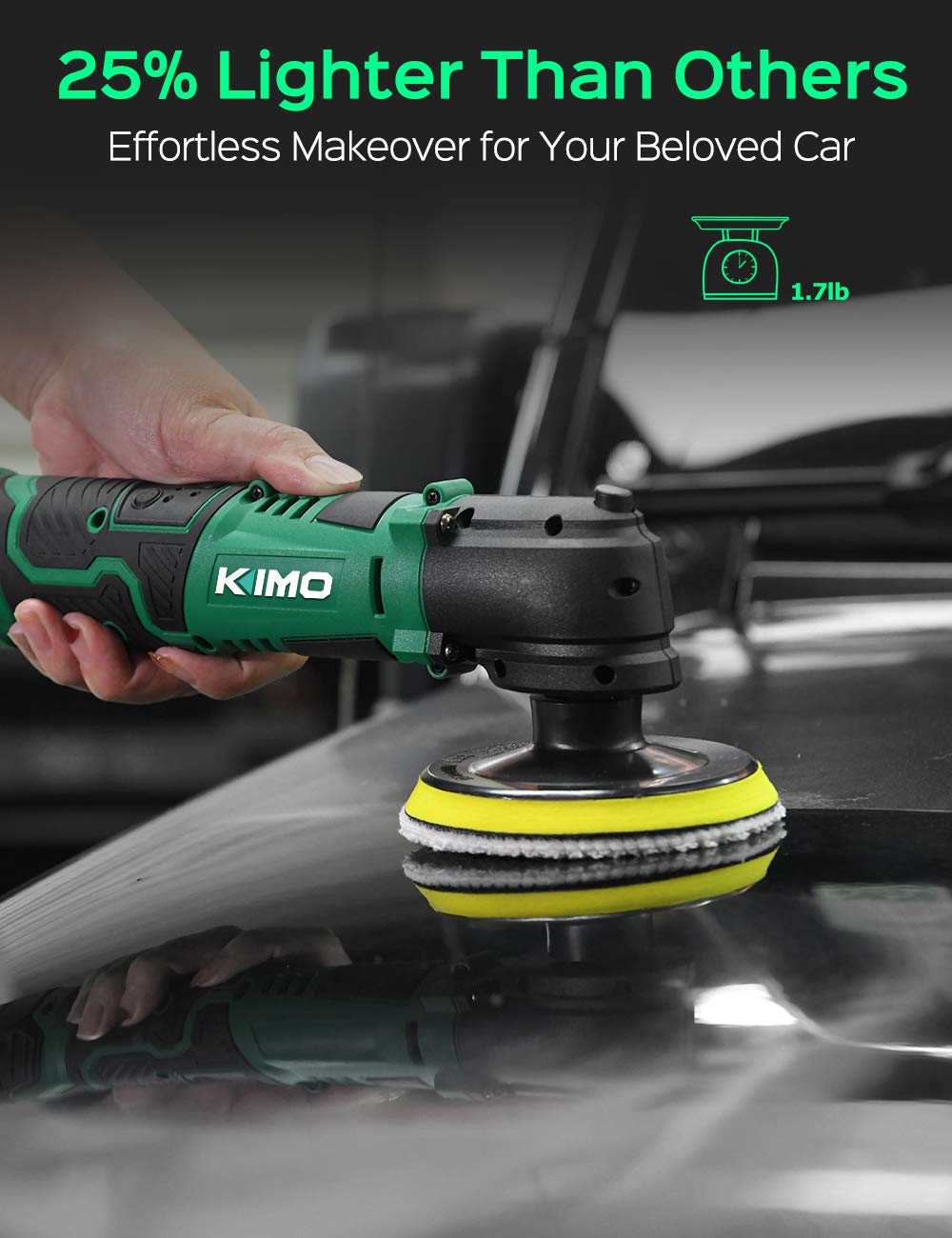 KIMO 3/8" Cordless Electric Ratchet Wrench Set+Cordless Polisher