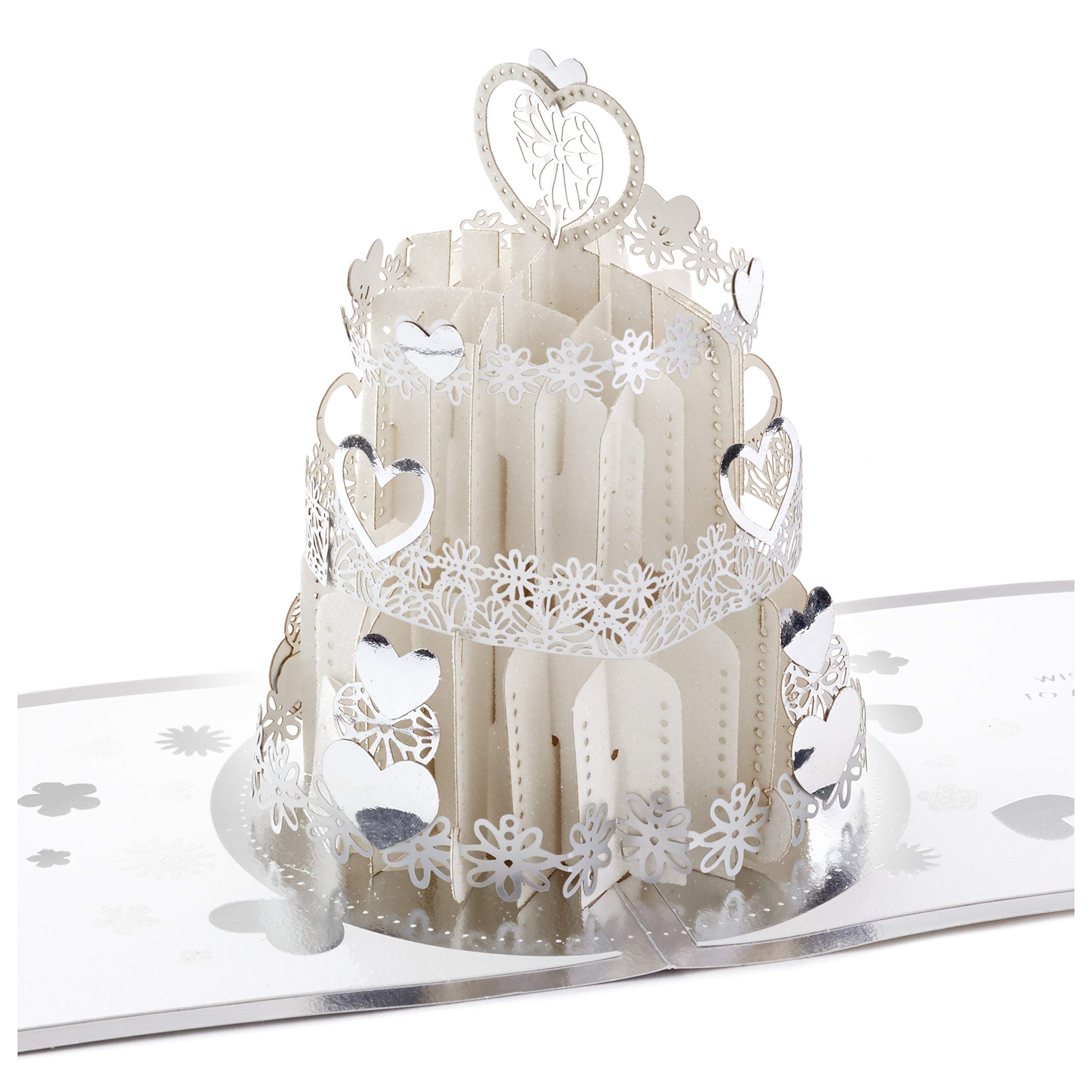 Hallmark Signature Paper Wonder Pop Up Engagement, Bridal Shower, Wedding Card (Wedding Cake) (1299RZH1136)