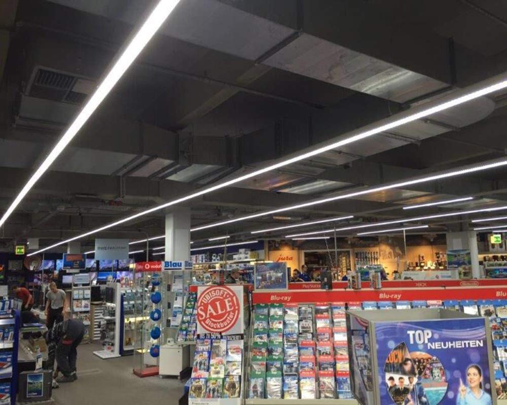 FAITHSAIL 110W 8FT LED Shop Lights, Linkable LED Strip Light, 13800LM, Dimmable, 5000K, Commercial Grade Big Size 8 Foot Linear Ceiling Lighting Fixtures for Warehouse, Garage, Workshop