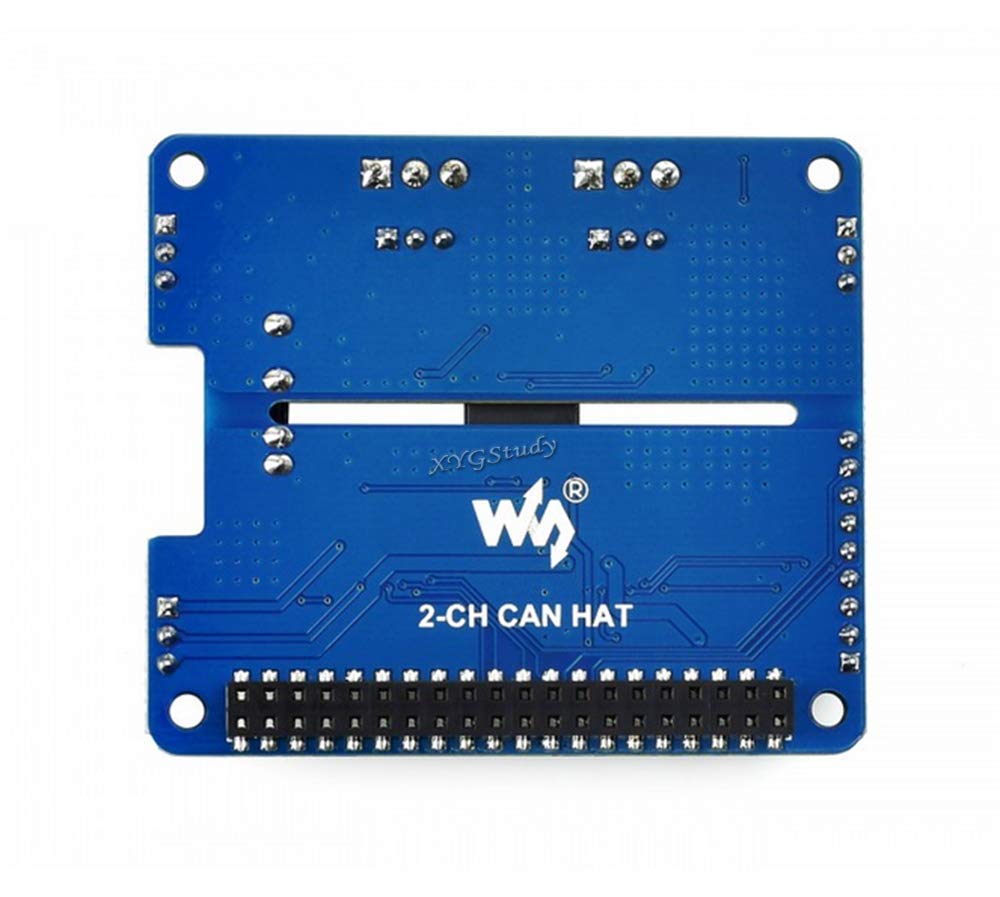 for Raspberry Pi 2-Channel Isolated CAN Bus Expansion HAT MCP2515 + SN65HVD230 Dual Chips Solution 3.3V/5V Breakout SPI STM32 with Multi Onboard Protection Circuits 2-CH @XYGStudy