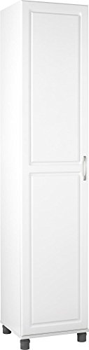 SystemBuild Kendall 36" Utility Storage Cabinet - White & Kendall 16" Utility Storage Cabinet - White