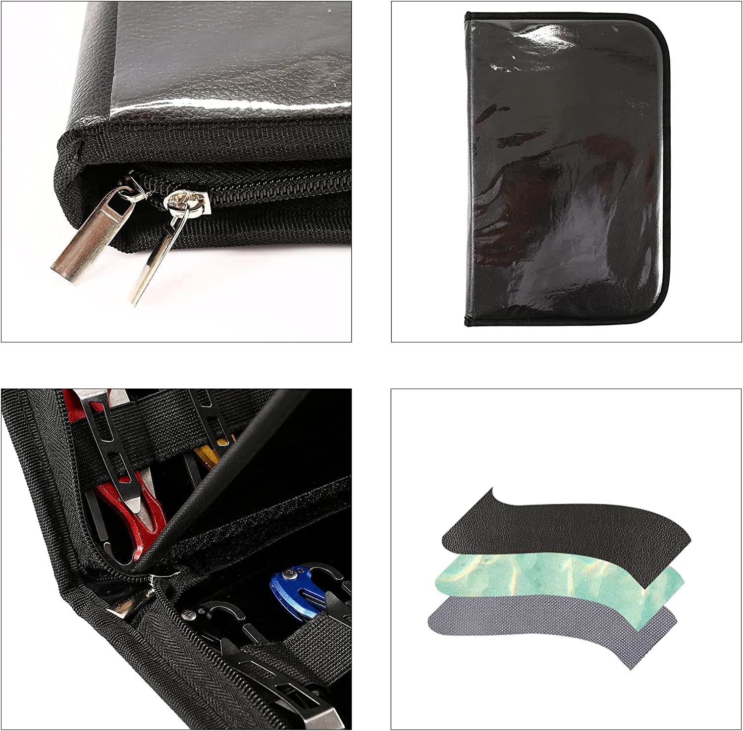 Knife Case,Knife Display Case,Knife Storage,32 Slots Folding Knife Holder Organizer,Butterfly Pocket Knife Carrier,Knives Collection Protector For Survival Tactical Outdoor EDC Mini Knife (Black)
