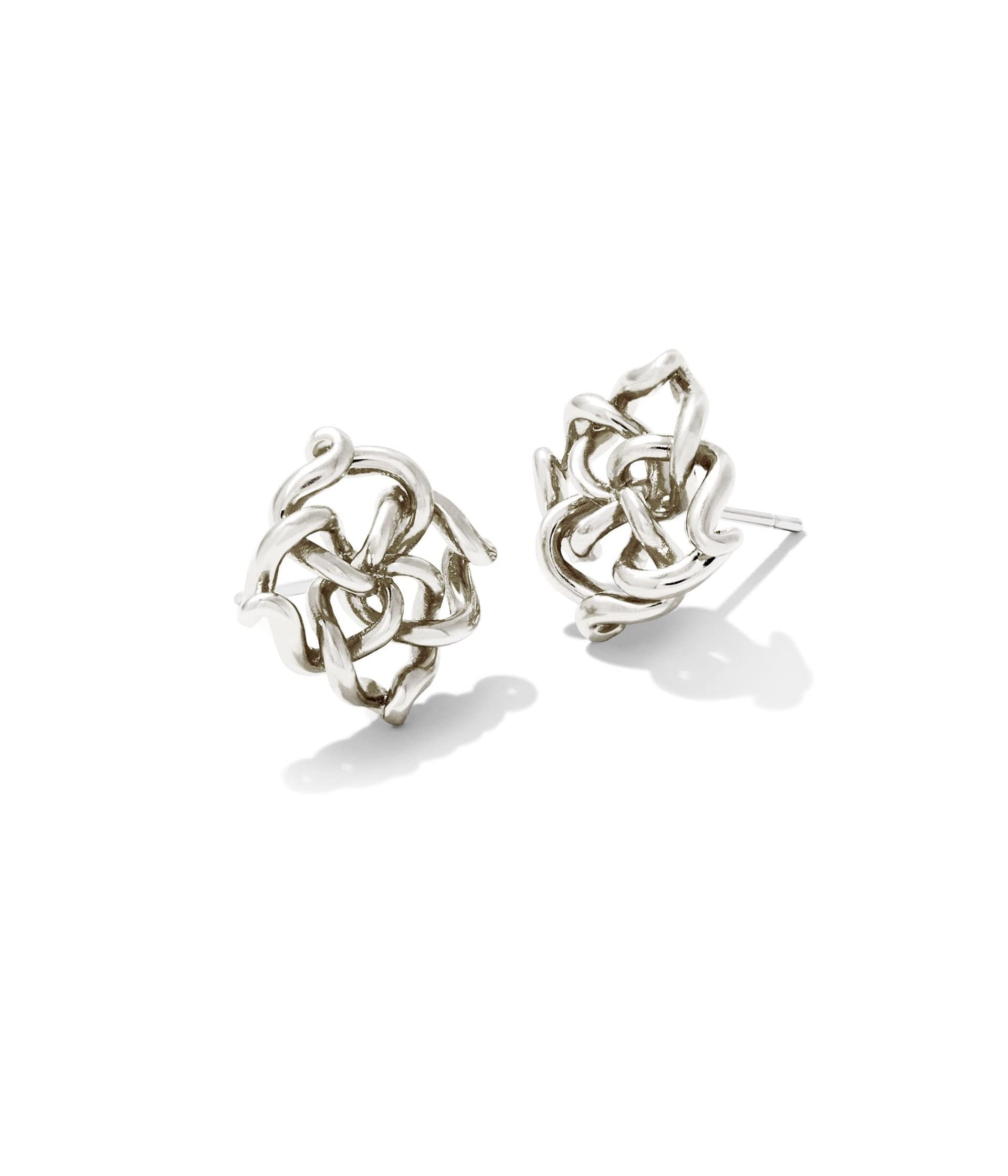 Kendra Scott Kelly Stud Earrings Silver One Size