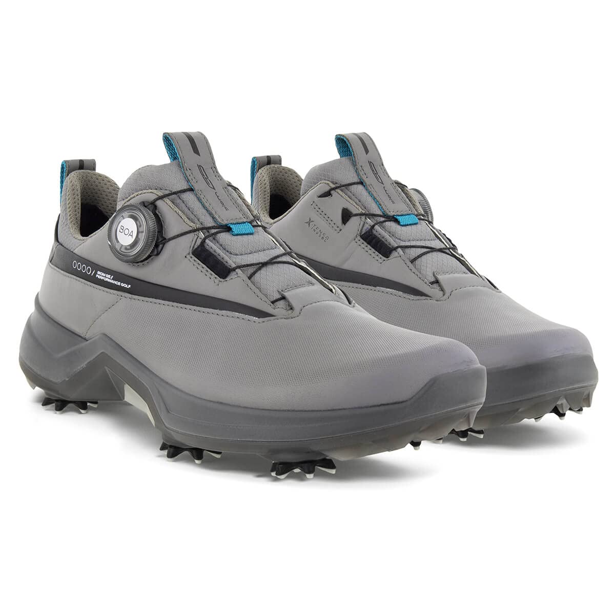 ECCO Men's Biom G5 BOA Gore-TEX Waterproof Golf Shoe, Steel/Black, 9-9.5