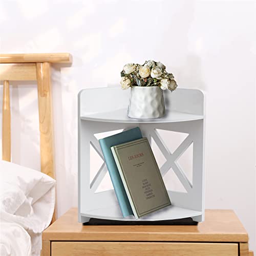TuoxinEM Kids Nightstand,Bathroom Counter Organizer Perfect for Bathroom Storage,Small Shelf Match Any Room,White
