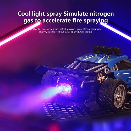 Usdian Remote Control Water Spr๐ขy Four-Wheel Drive Drift ๐๐ฐ๐บ Car, High Speed Rechargeable Lighted Boy Remote Control Racing Car