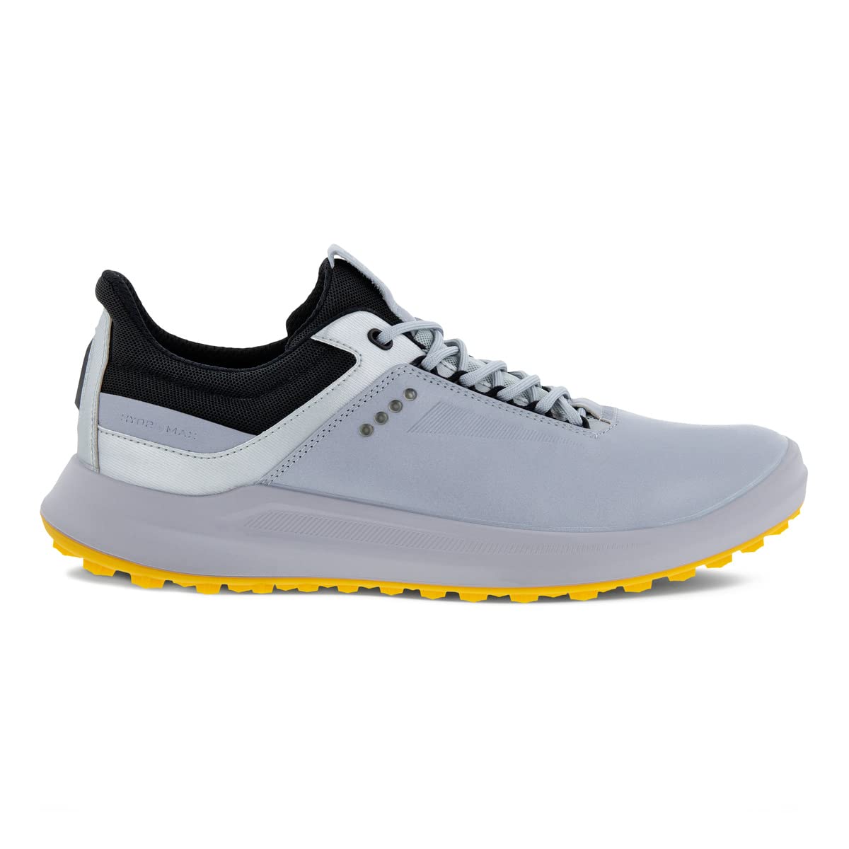 ECCO Men's Core Hydromax Water Resistant Golf Shoe, Silvergrey/SILVERMETALLIC/Black, 7-7. 5