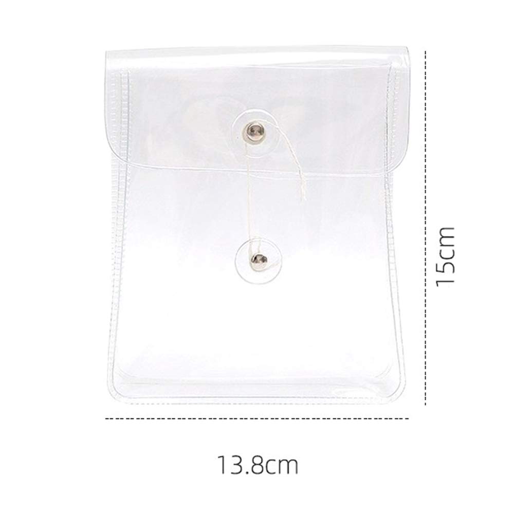 ZMLSED Washi Masking Tapes Multi Organizer Pouch, Minimalist Transparent Large-Capacity Visible Portable Storage Bag for Stationery Stickers Travel Small Object Planner Pens Journal Supplies