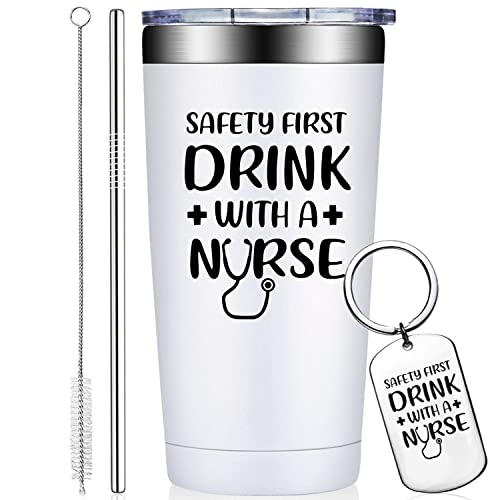 Grifarny Nurse Gifts for Women - Nurse Appreciation Practitioner Gifts - Nurses Week Gifts, Nurse Graduation Gifts, Nursing Student Gifts - Nurse Tumbler 20oz