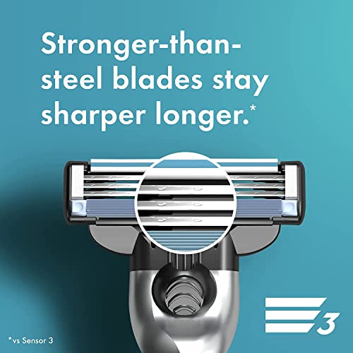 Gillette Mach3 3D Men's Razor Handle + 4 Blade Refills