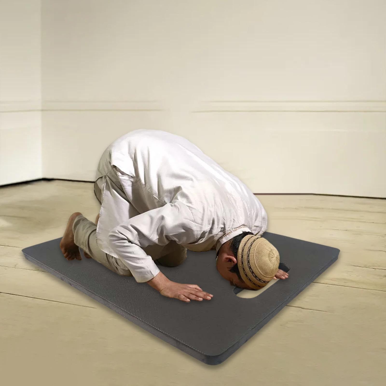 Gralara Knee Pad Cushion, Thick Kneeling Pad, Waterproof Protection Tool with Handle Kneeler Mat Kneeling Mat for Gardening Prayer Workout Bath