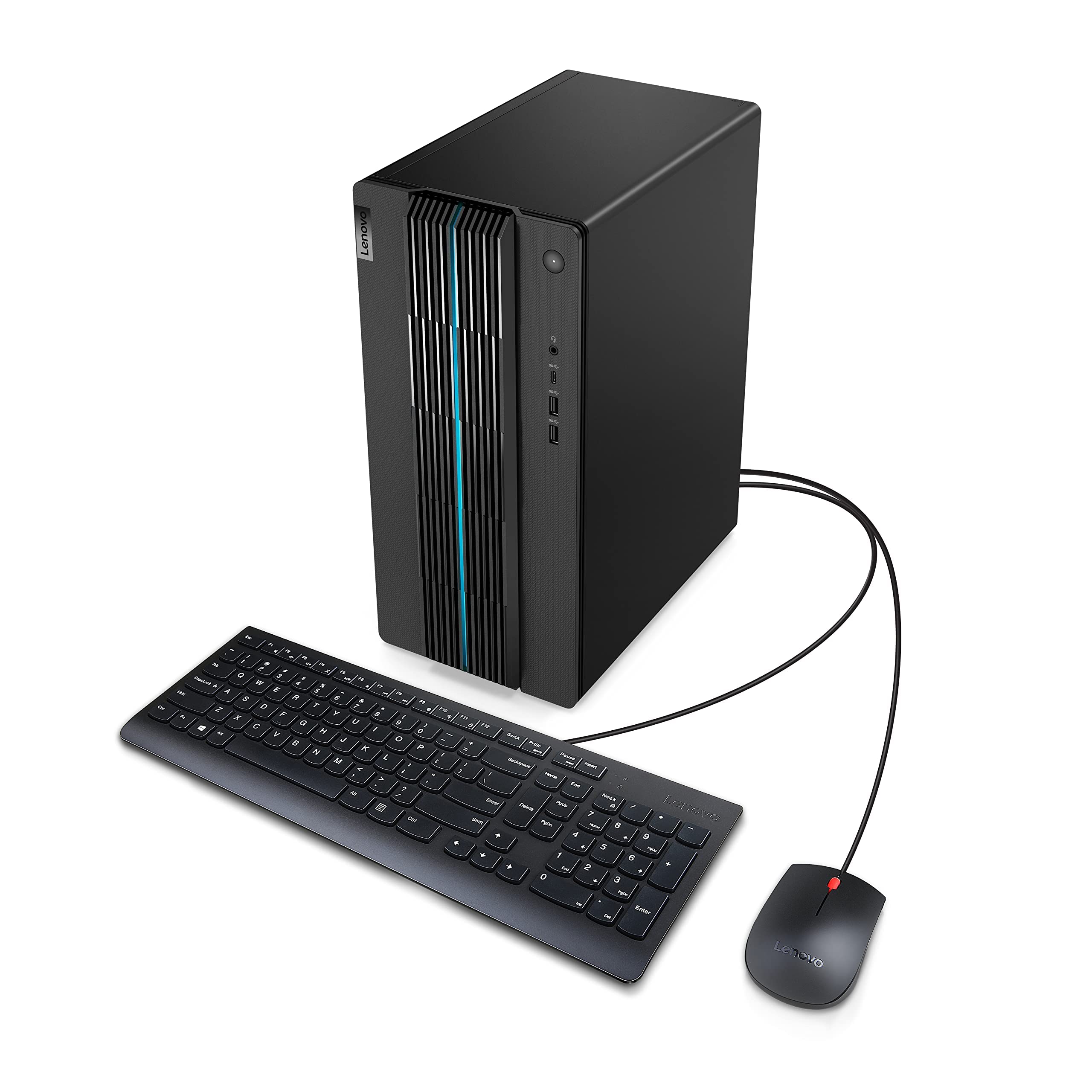 Lenovo IdeaCentre Gaming Desktop 2023 Newest, AMD Ryzen 7 5700G Processor, NVIDIA GeForce RTX 3060 Graphics, 16GB DDR4 RAM, 1TB SSD, 1TB HDD, Bluetooth, HDMI, Windows 11 Home, Bundle with JAWFOAL