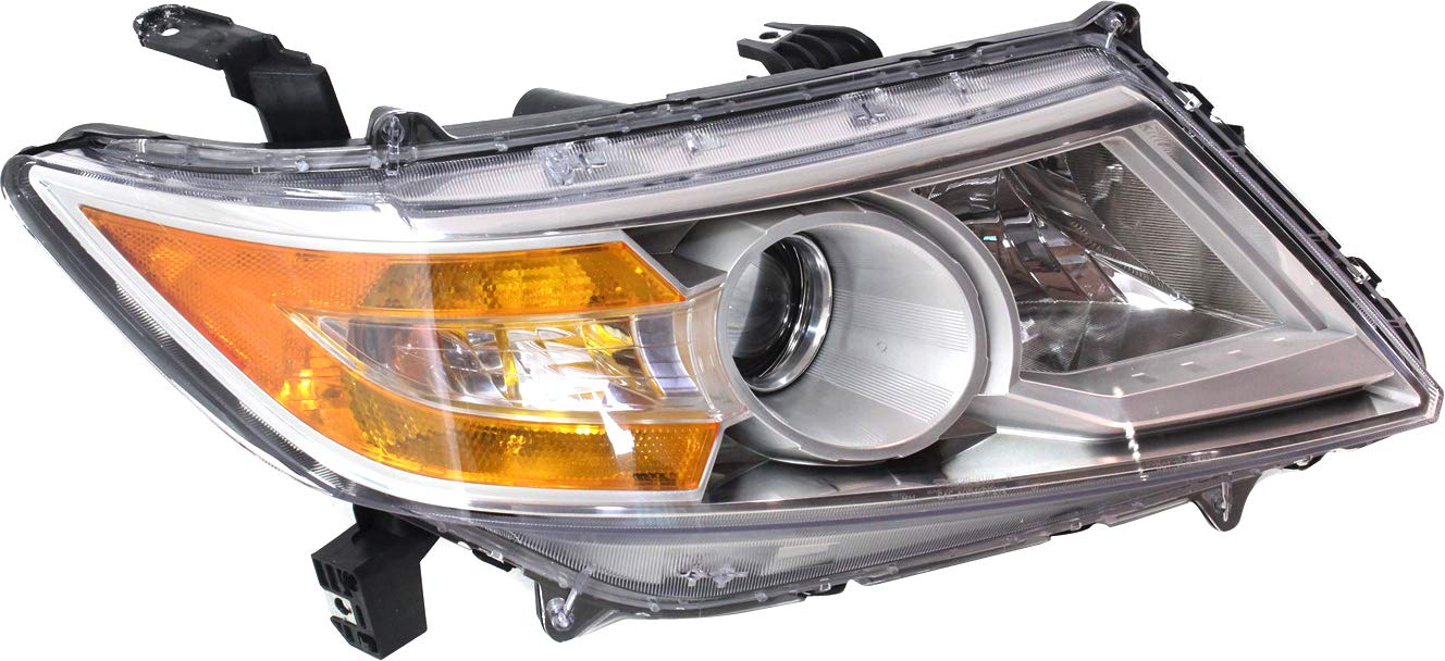 Evan Fischer Headlight Set of 2 Compatible With 2011-2013 Honda Odyssey OE comparable Halogen Direct Fit Driver and Passenger Side