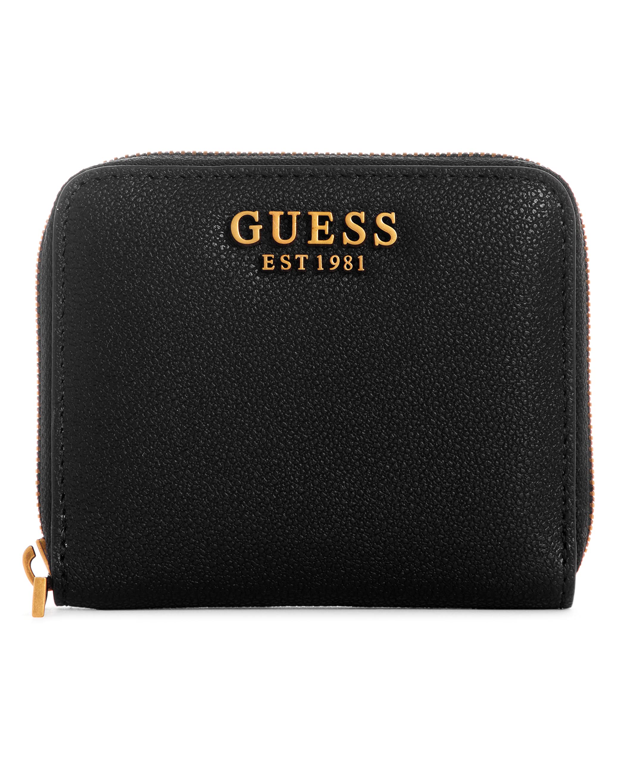 GUESS Laurel Small Zip Around Wallet, Black