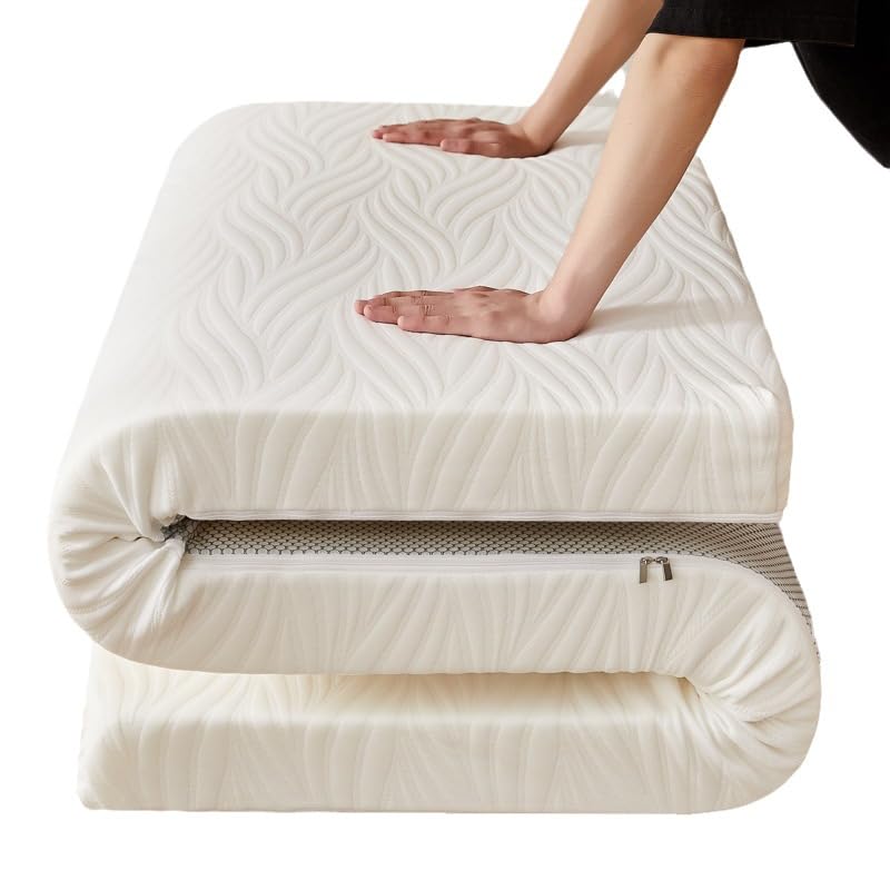 Fancial 3" Gel Swirl Memory Foam Mattress Top, Queen
