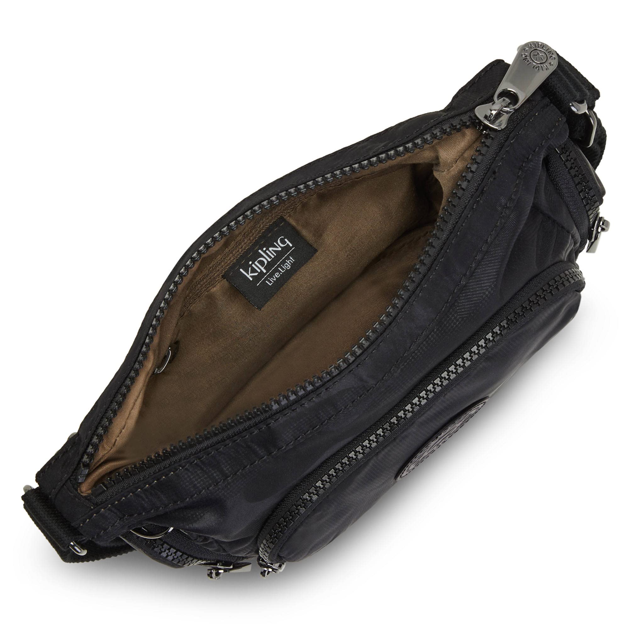 Kipling Gabbie Mini Crossbody Bag Black Camo Emb