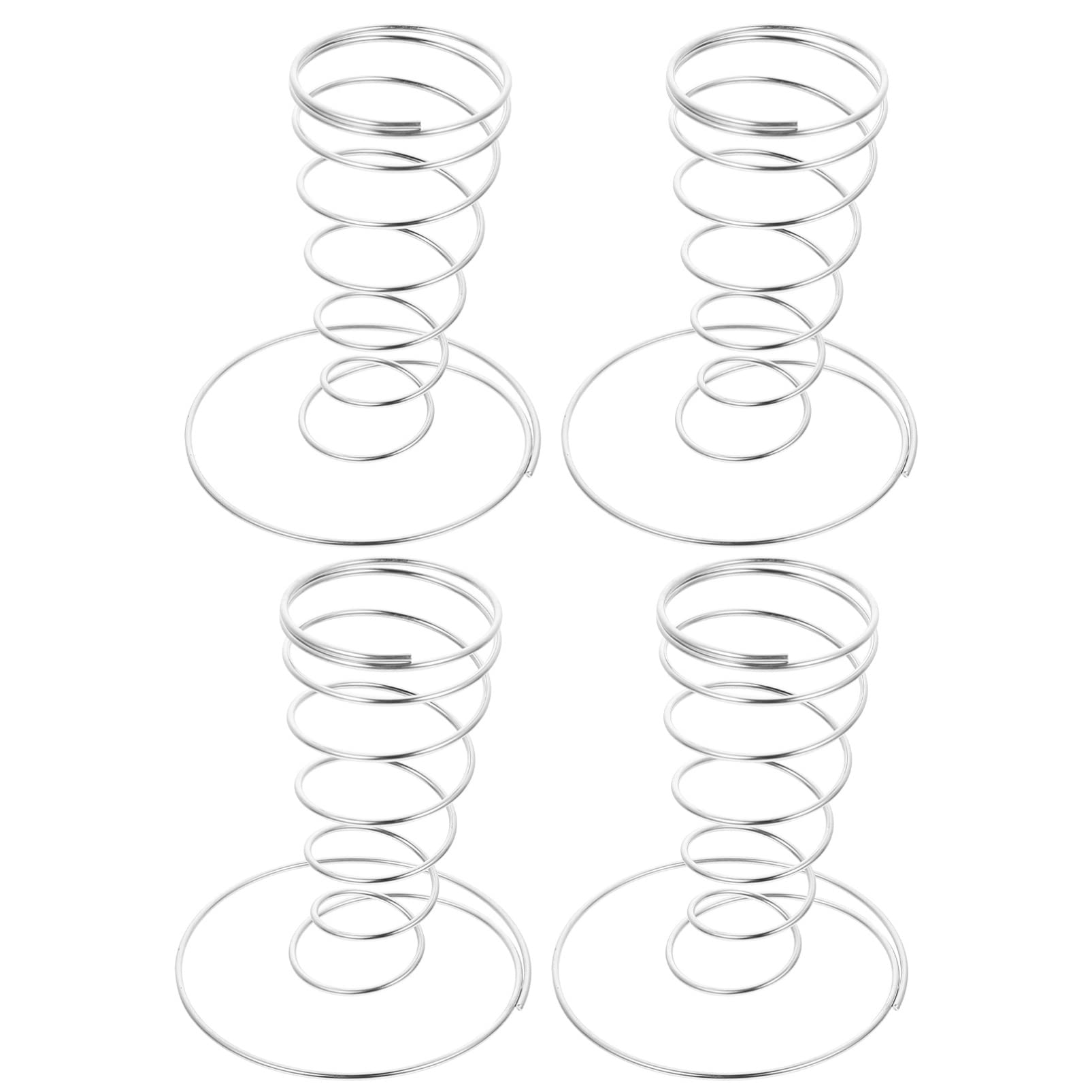 Hemoton 4pcs Cone Ice Cream Exhibition Cone Display Stand Waffle Cone Display Holder Ice Cream Stand Cupcake Toppers Shelf Brackets Waffles Ice Cream Cone Holder Stainless Steel Plant Food