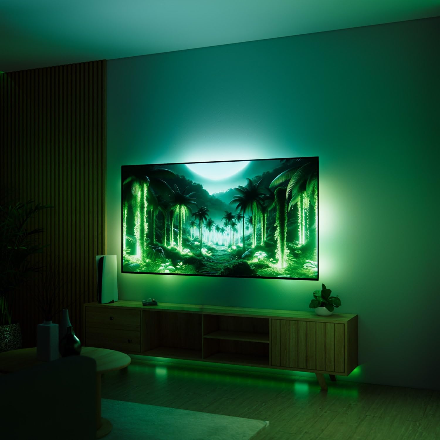 Fancy Sync Box Ambient TV Backlighting Syncing Box HDMI 2.0 All TV Sizes Fancyleds (44" to 55")