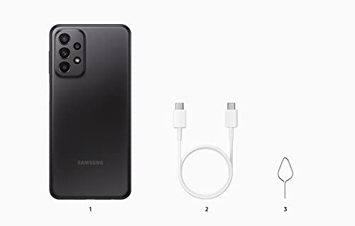 SAMSUNG Galaxy A23 5G A Series Cell Phone, Factory Unlocked Android Smartphone, 64GB, Wide Lens Camera, 6.6β Infinite Display Screen, Long Battery Life, US Version, 2022, Black