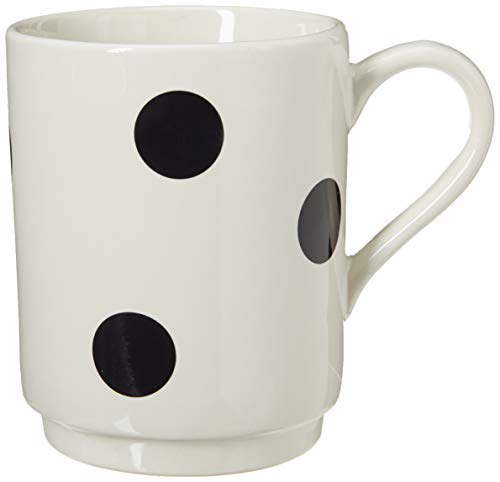 Kate Spade New York Deco Dot Mug, 0.75 LB, White