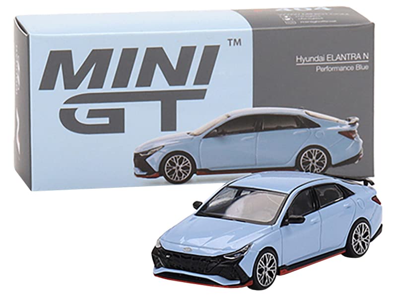 Hyundai Elantra N Performance Blue Limited Edition to 1440 Pieces Worldwide 1/64 Diecast Model Car by True Scale Miniatures MGT00404