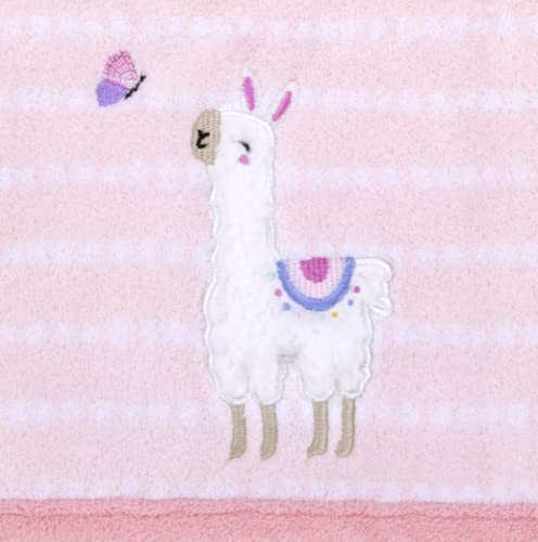 Parent's Choice Plush Baby Blanket 30 in x 40 in Pink Llama