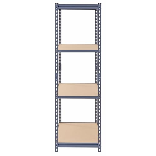 Muscle Rack UR361860-P 4-Tier Steel Shelving Unit 36" Wx18 Dx60 H in Gray