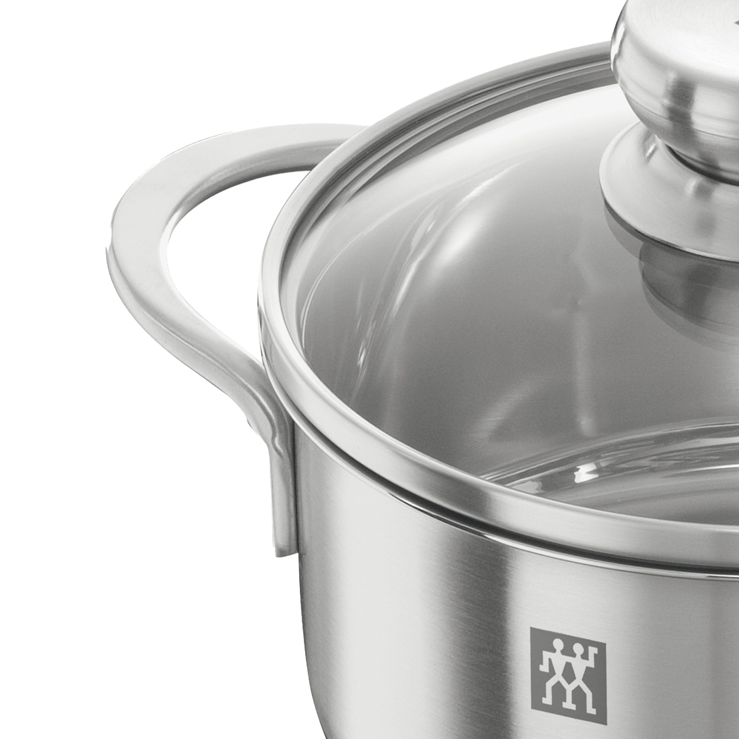 Zwilling Nova 1.5 L Stainless Steel Stew Pot with Glass Lid (Casserole) Suitable for All Stove Tops - 16 cm Diameter