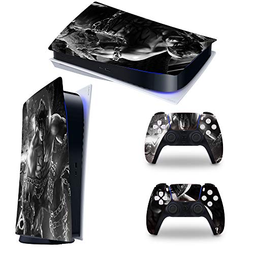 Famous Game - PS5 Digital Edition Skin Console and 2 Controller, Vinyl Decal Sticker Full Cover Protective