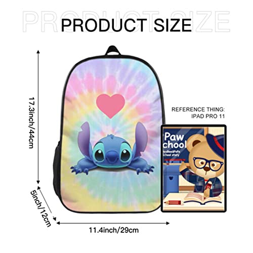 RERUNINGO Large Capacity Lightweight Simple Personality Design Premium Material Durable 17" Backpack Boys Girls Shoulder Bags