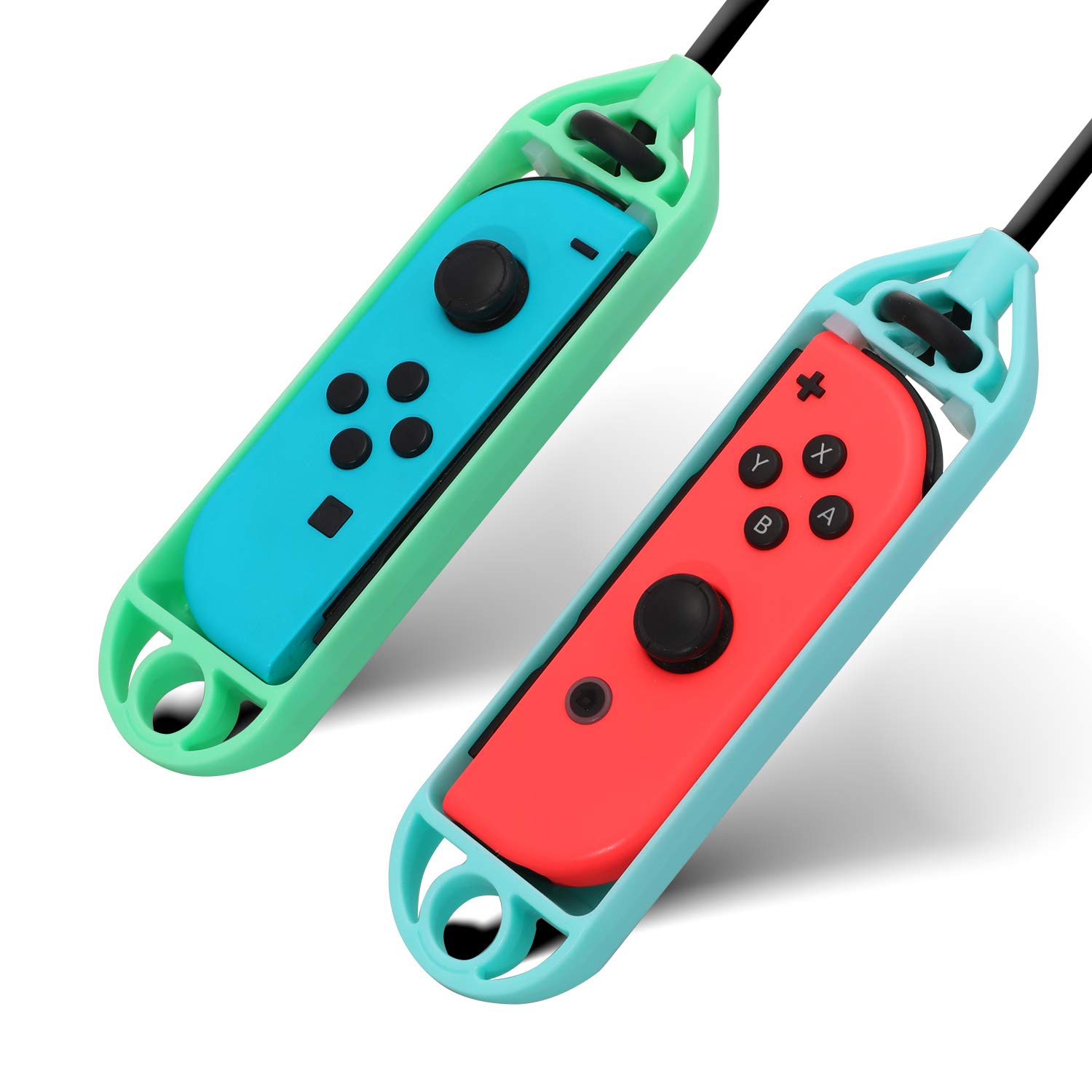 ECHZOVE Jump Rope Compatible with Nintendo Switch Jump Rope Challenge, Adjustable Skipping Rope for Switch Joy-Con - Animal Crossing New Horizons Theme (9.19ft)